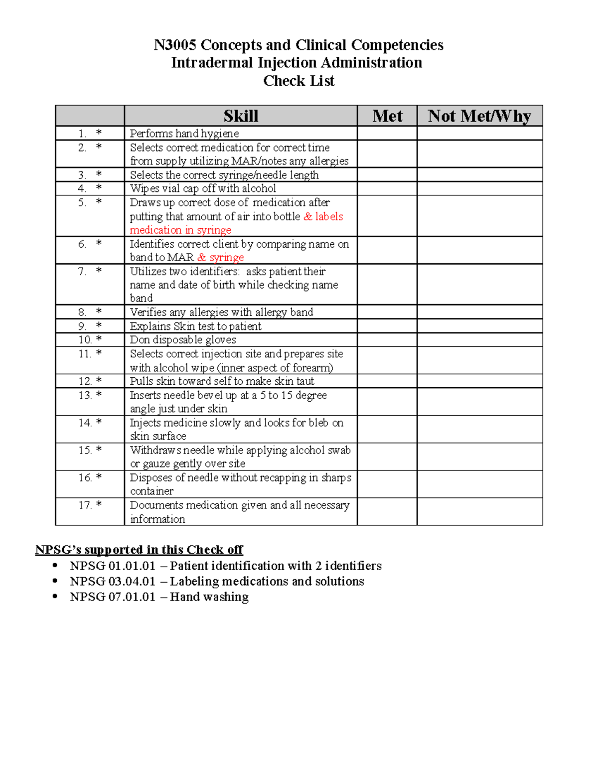 N3005 - Intradermal Injection - N3005 Concepts and Clinical ...