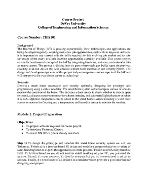CEIS101 Module 6 Project Guide Final (2) - Course Project DeVry ...