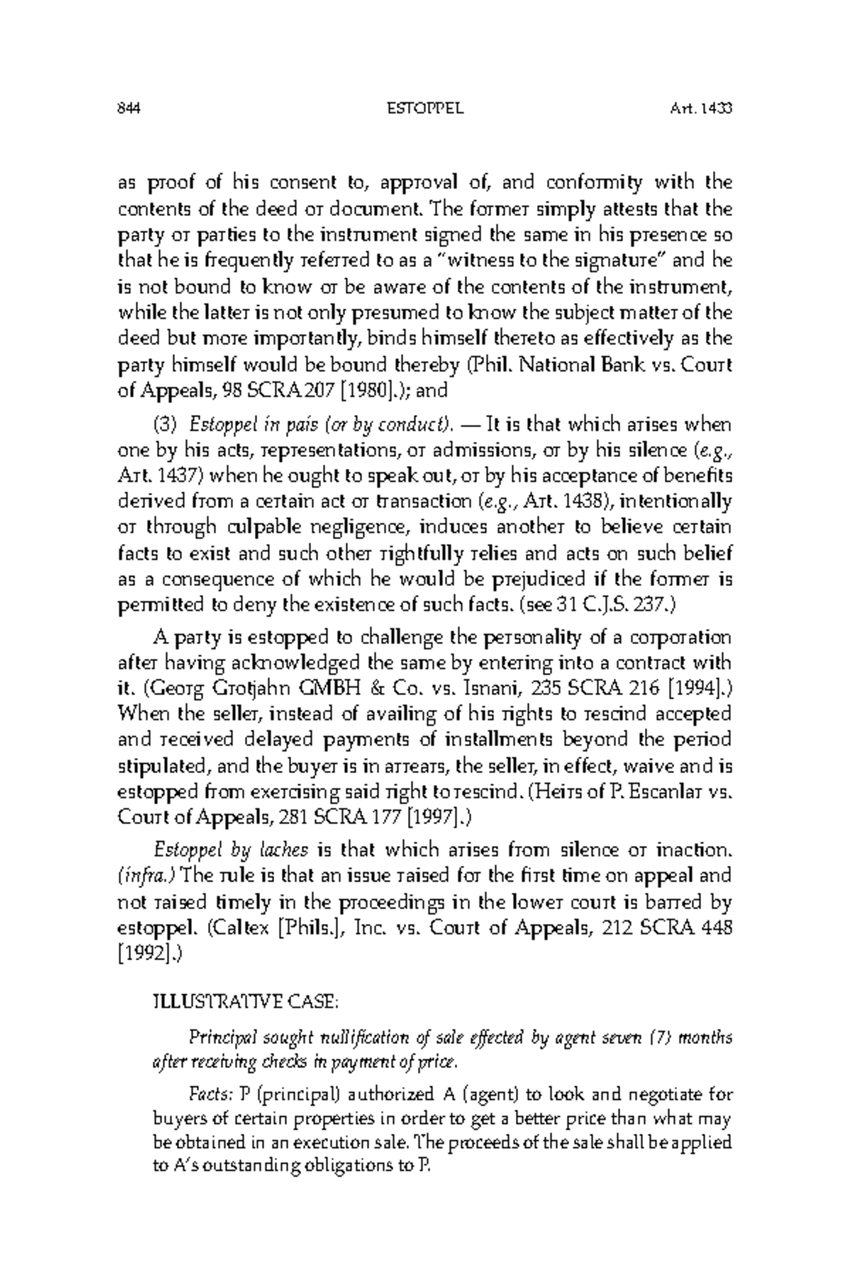 Oblicon 282 - Book: Hector De Leon - 844 ESTOPPEL as proof of his ...