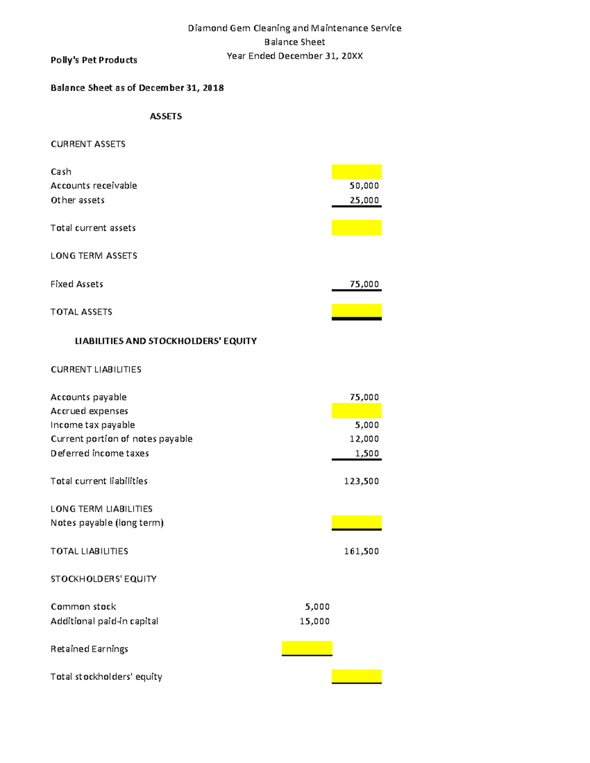 5110U1-Financial - Assignment - Diamond Gem Cleaning and Maintenance ...