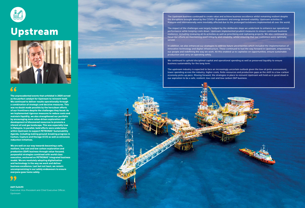 Petronas IR20 SP1 Upstream - Integrated Report 2020 The Upstream ...