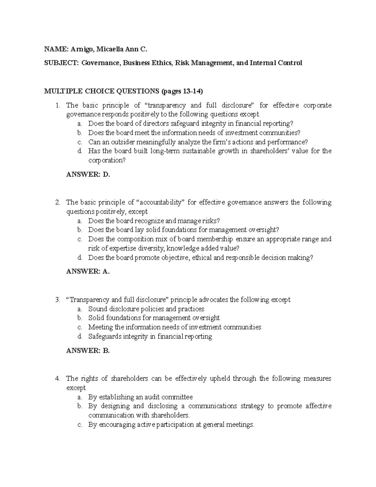 Assignment No. 2b - activity notes - NAME: Arnigo, Micaella Ann C ...