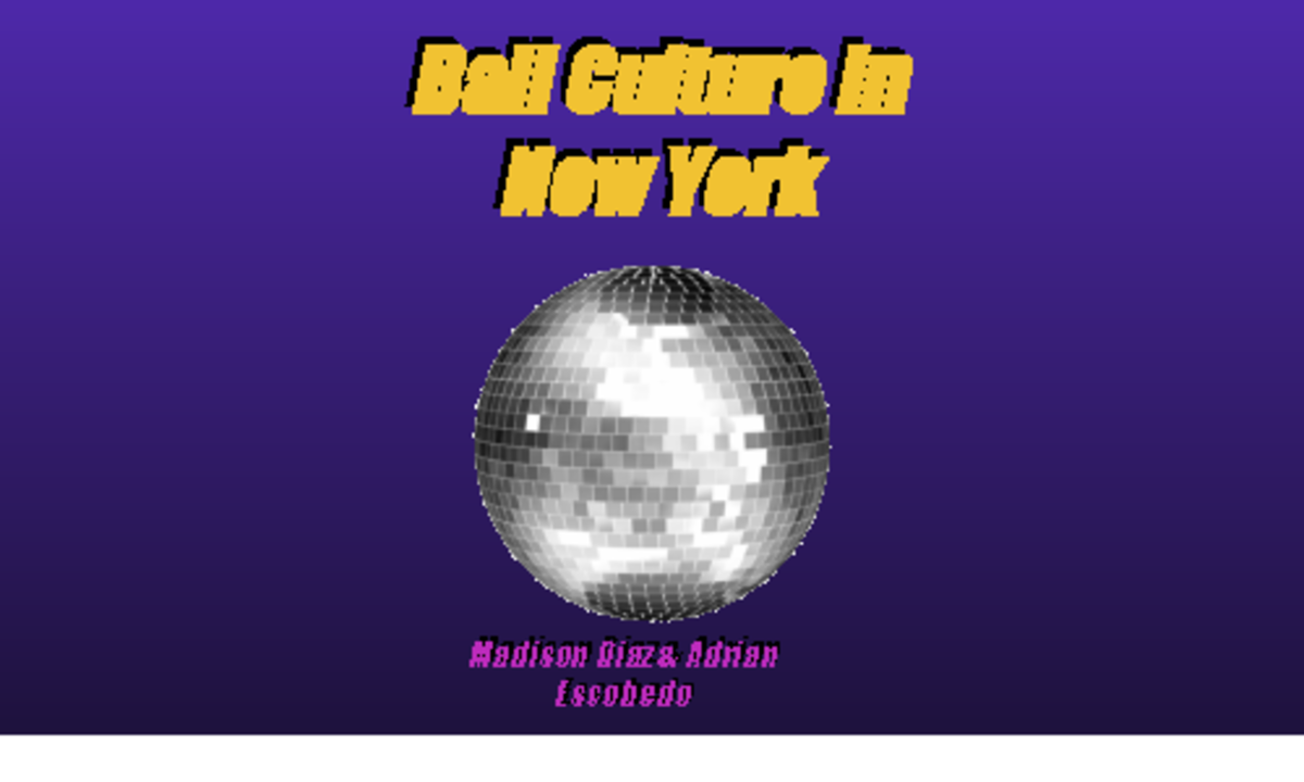 Engl 1A Past Subculture - Ball Culture in New York Madison Diaz ...