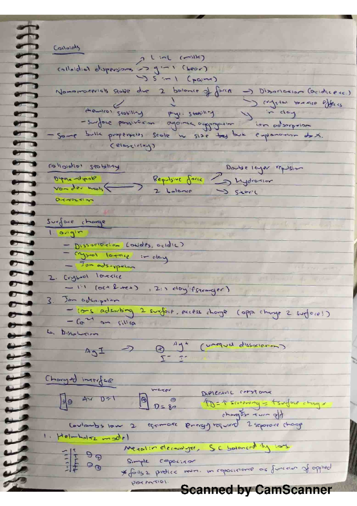 Lecture notes - Complete - CHEM3202 - Scanned by CamScanner Scanned by ...