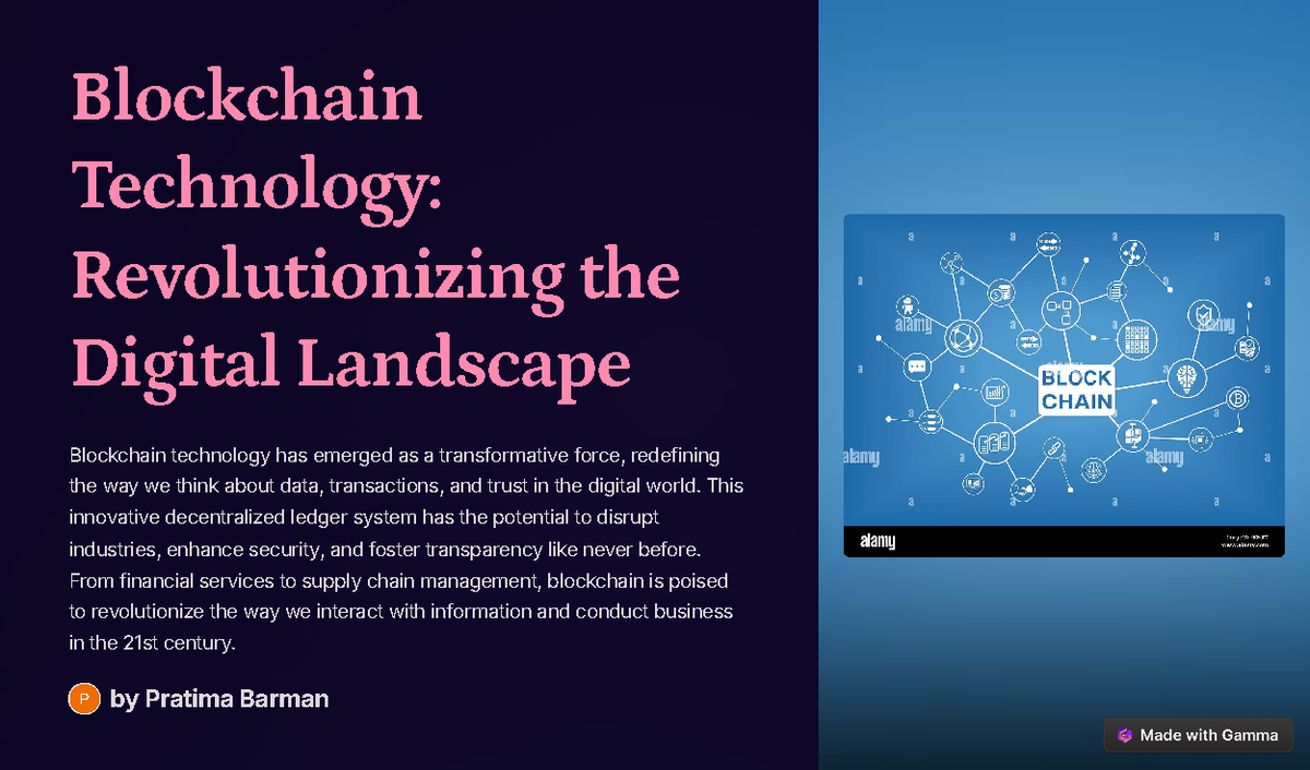 Blockchain Technology Revolutionizing the Digital Landscape ...