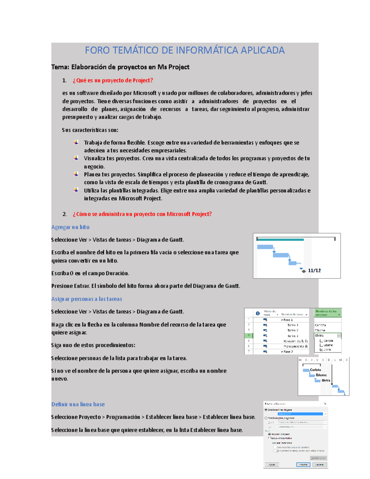 FORO Temático DE Informática Aplicada - FORO TEMÁTICO DE INFORMÁTICA ...