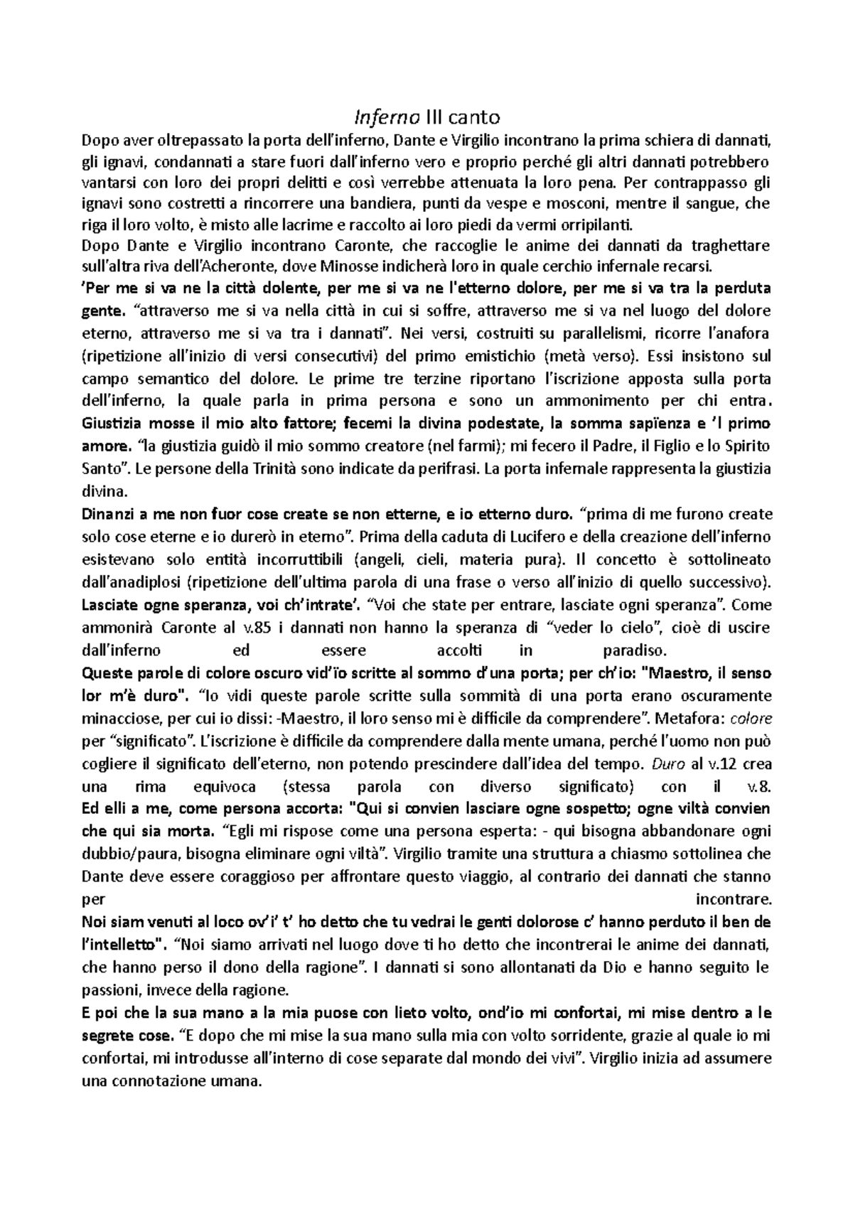 Inferno canto 3 - Per contrappasso gli ignavi sono costretti a ...