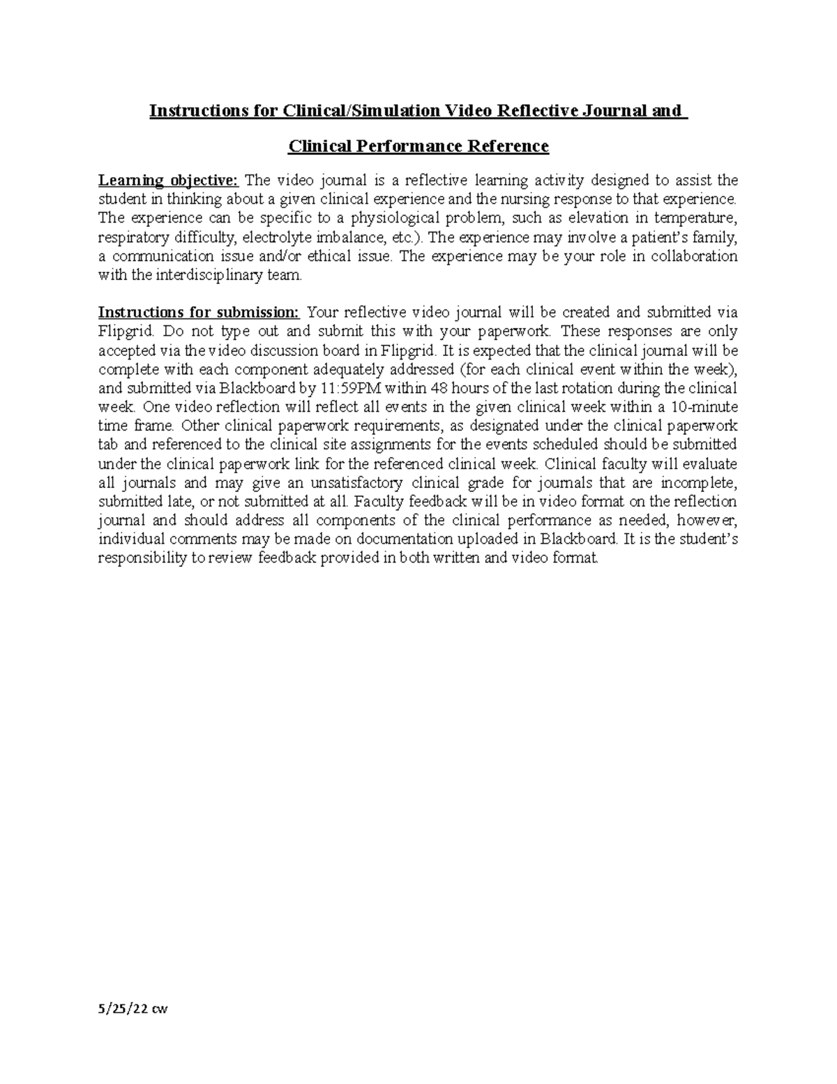 Clinical Reflection Question Prompts (1)(1) - Instructions for Clinical ...