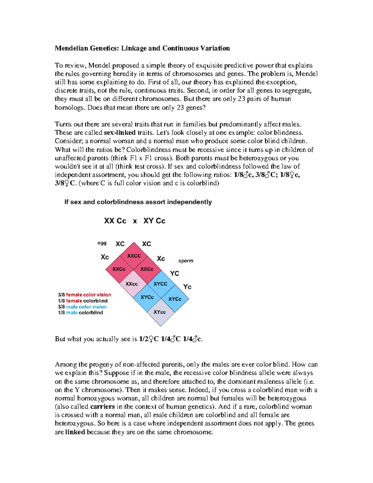 Lecture 4 notes Word - N/A BIOLOGY 112 FREE - Mendelian Genetics ...