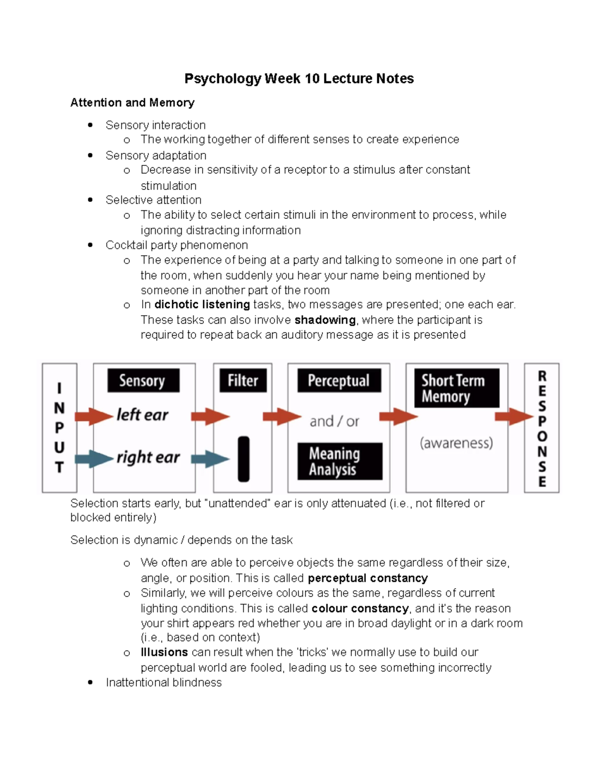 Psychology Week 10 Lecture Notes - Psychology Week 10 Lecture Notes ...