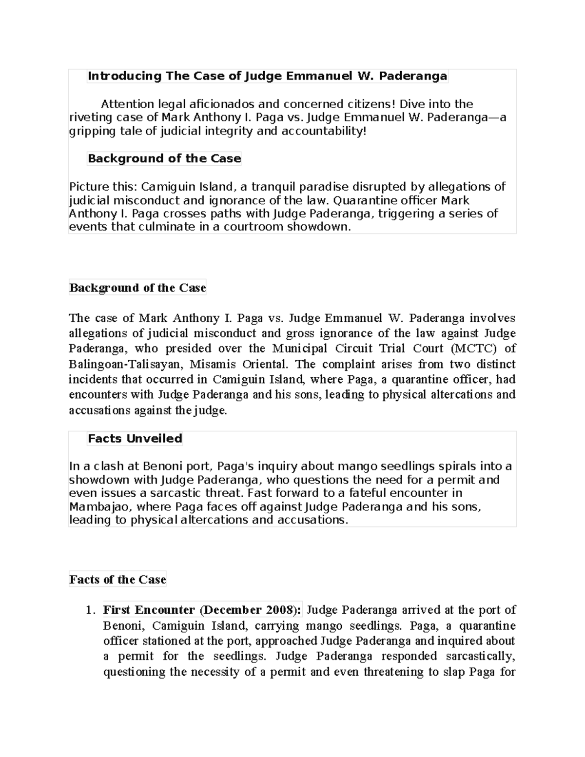 🌟 Introducing The Case of Judge Emmanuel W Adlib - Paderanga 🌟 👨⚖️ ...