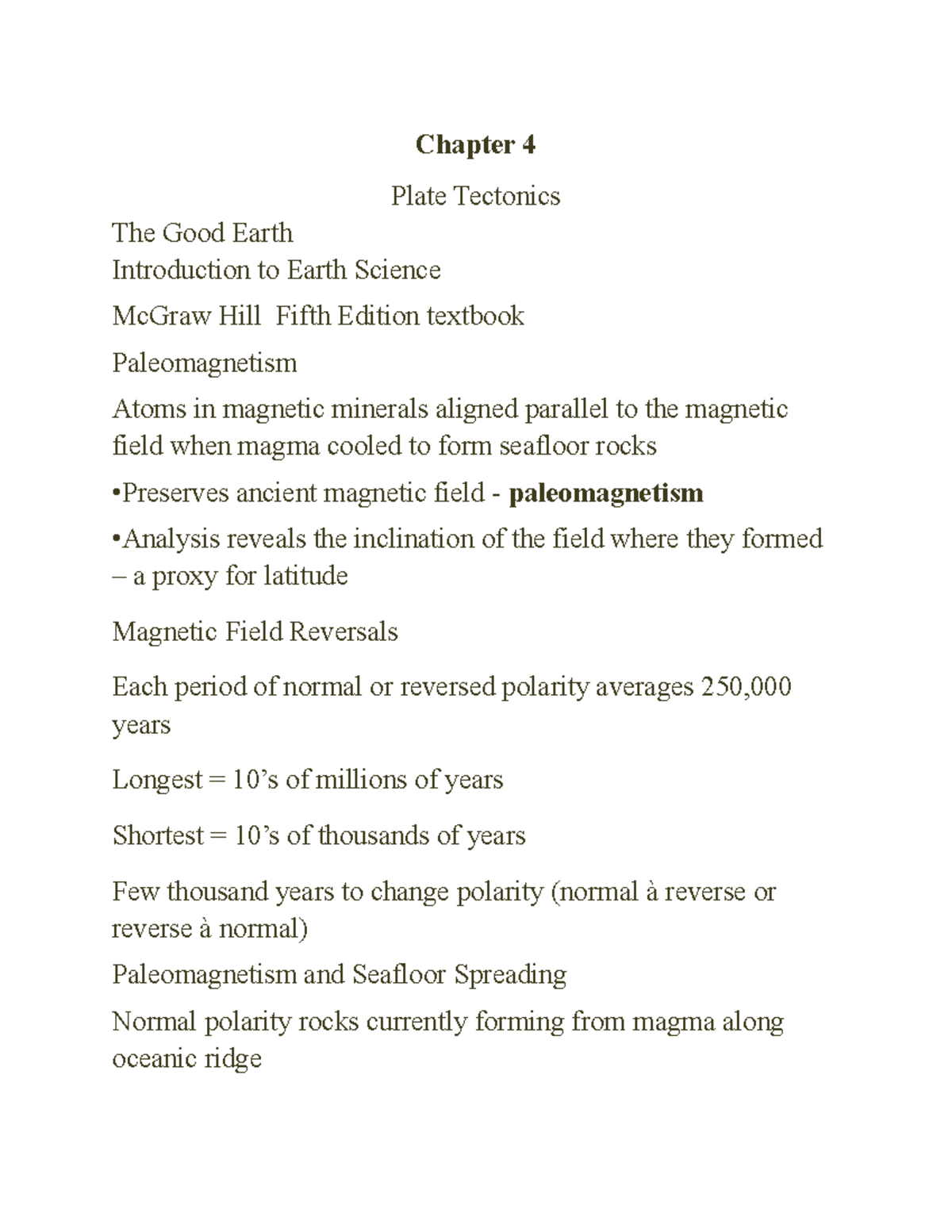 Exam 3 Chapter 8 Geology 1 With Thompson At Santa