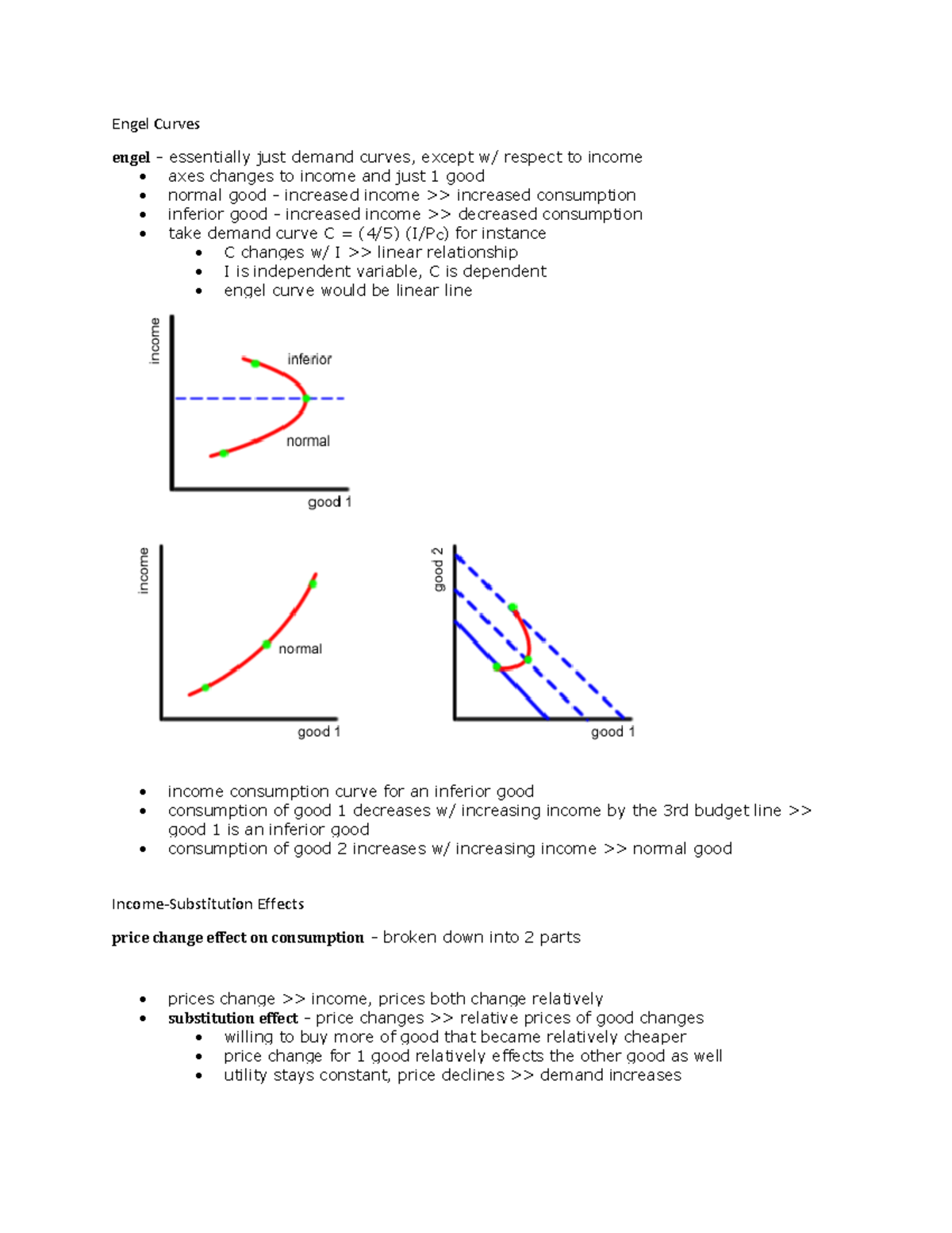 5th Chap - Lecture notes 5 - Engel Curves engel - essentially just ...