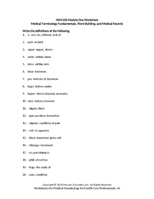 HCM 205 Module Six Worksheet - HCM 205 Module Six Worksheet Digestive ...