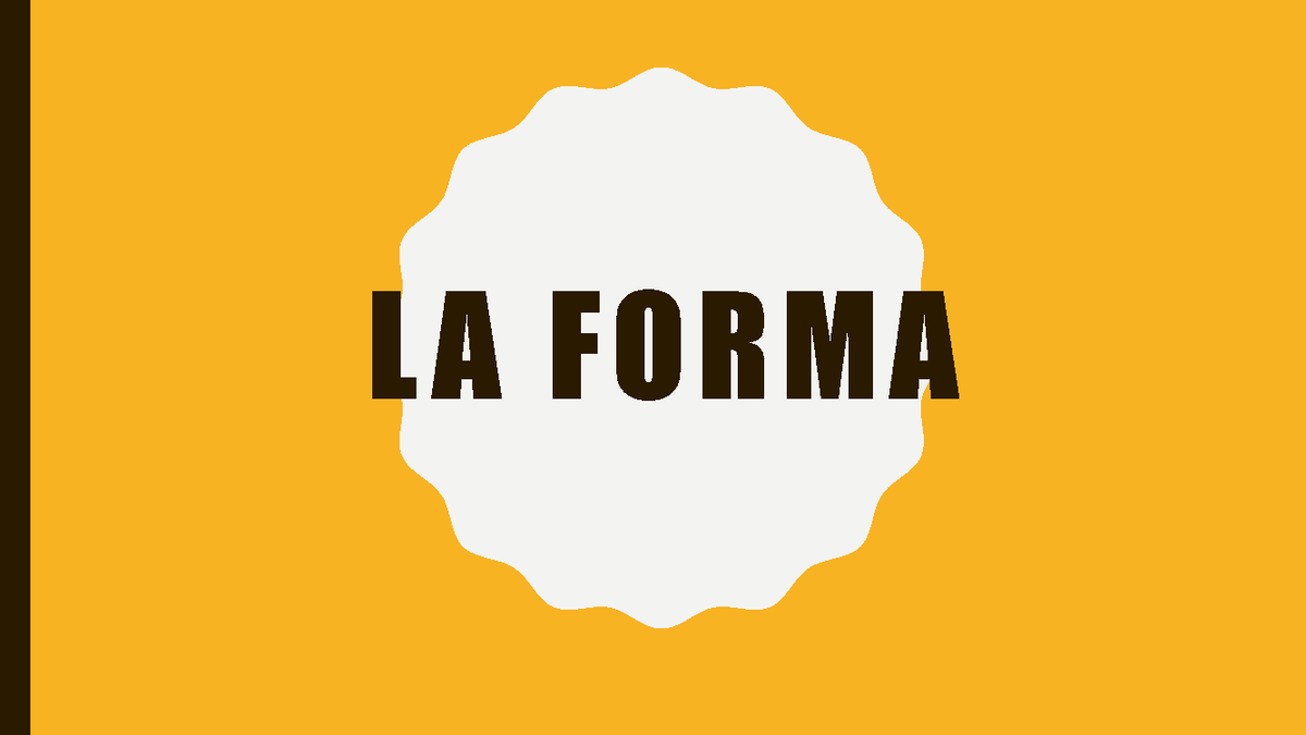 Trabajo Grupal LA Forma - L A FORMA ####### INTEGRANTES: Rivas Navarro ...