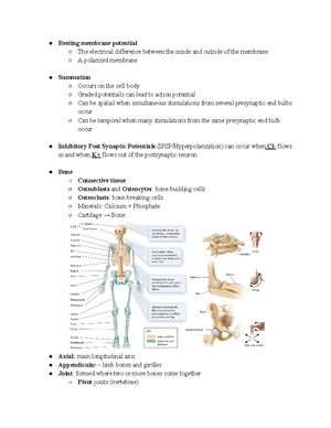 Physiology Unit 1 Notes Study Guide - Chapter 1: Introduction to ...