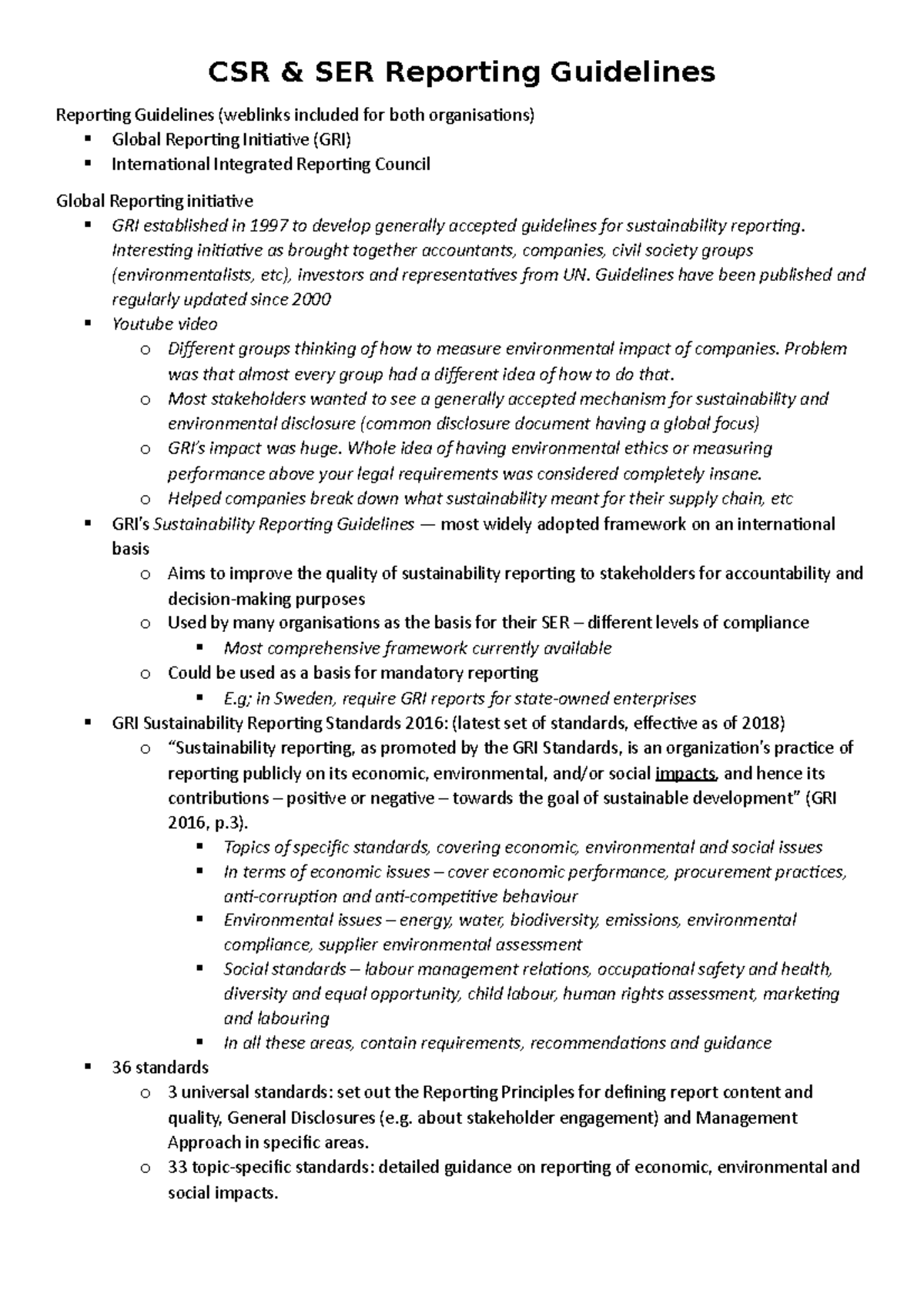 9 - CSR & SER Reporting Guidelines - CSR & SER Reporting Guidelines ...