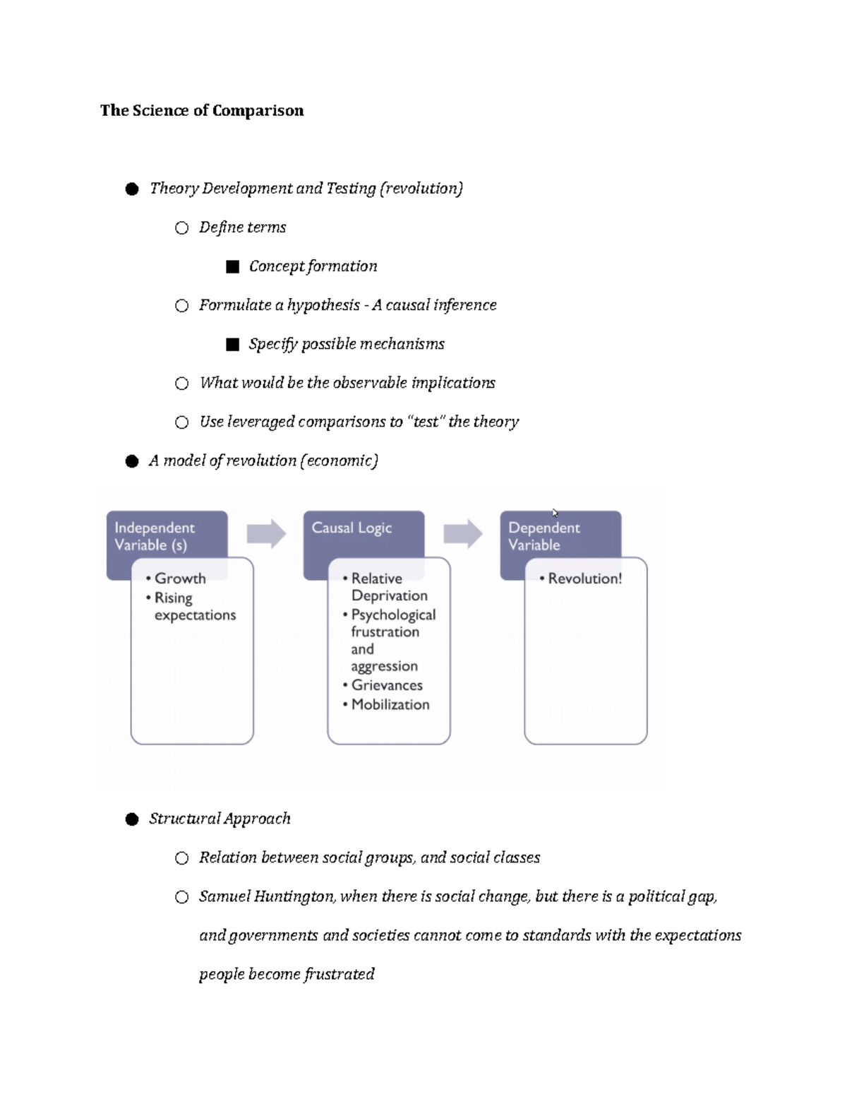 The Science of Comparison - Studocu