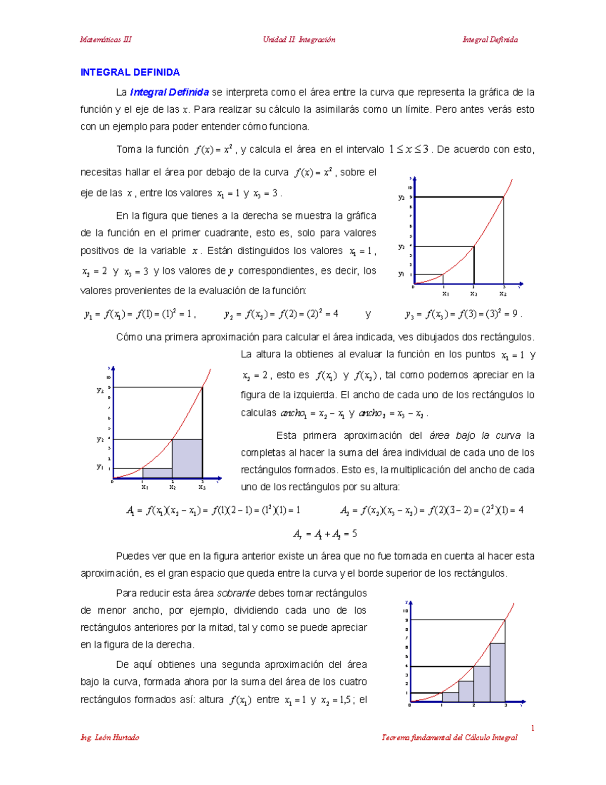 Funciones DE DOS O MAS Variables - 1 Integral Definida - Teorema ... Funciones DE DOS O MAS Variables - 1 Integral Definida - Teorema ...