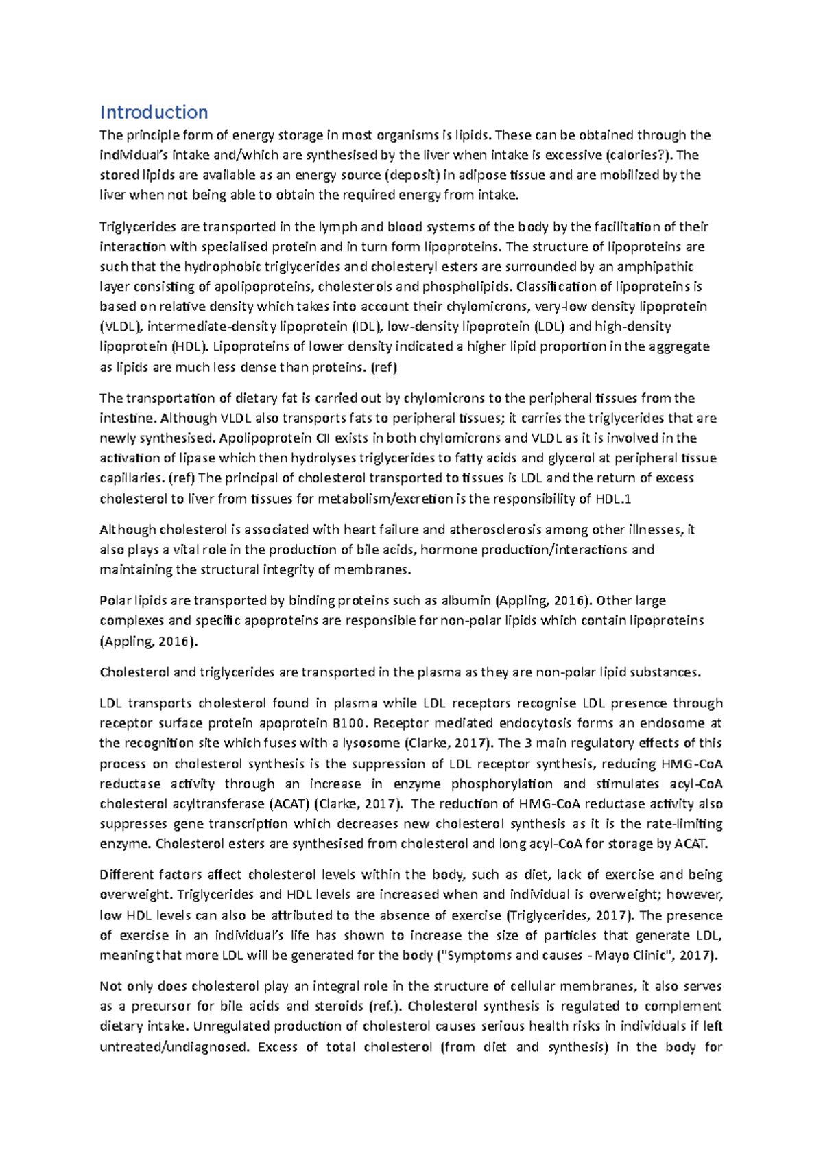 Met lab report 3 - Introduction The principle form of energy storage in ...