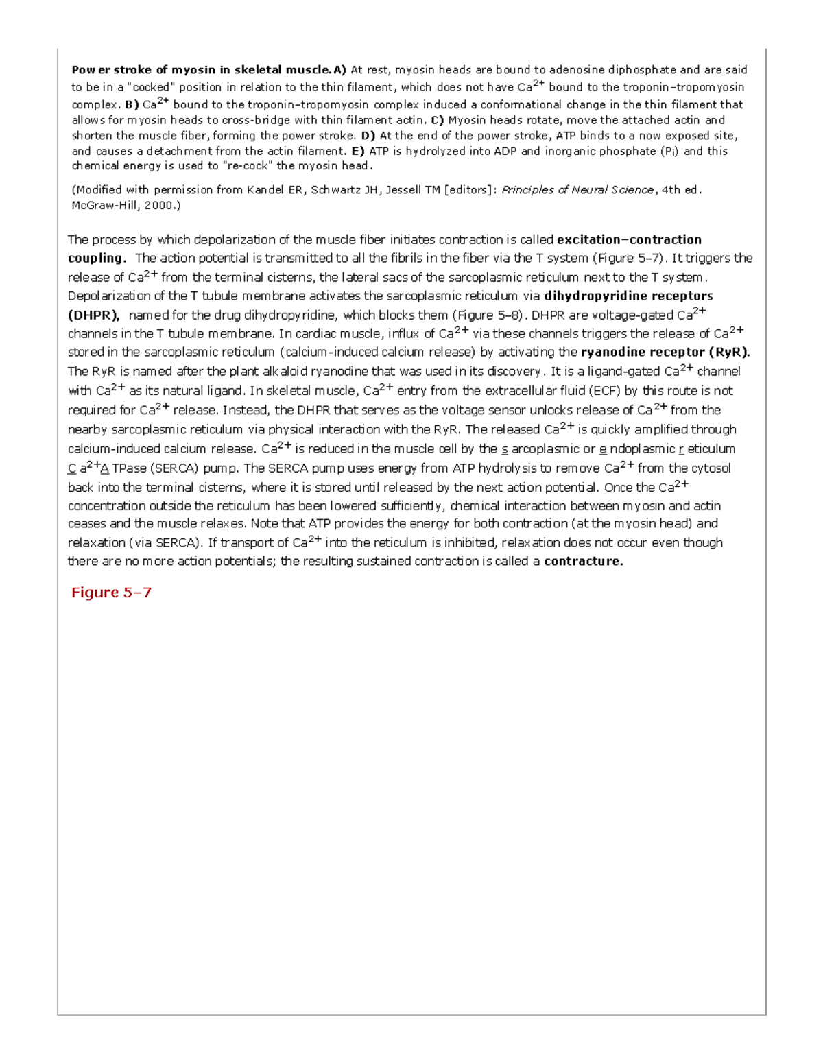Review amerika of Medical Physiology -4-150-45 - Power stroke of myosin ...