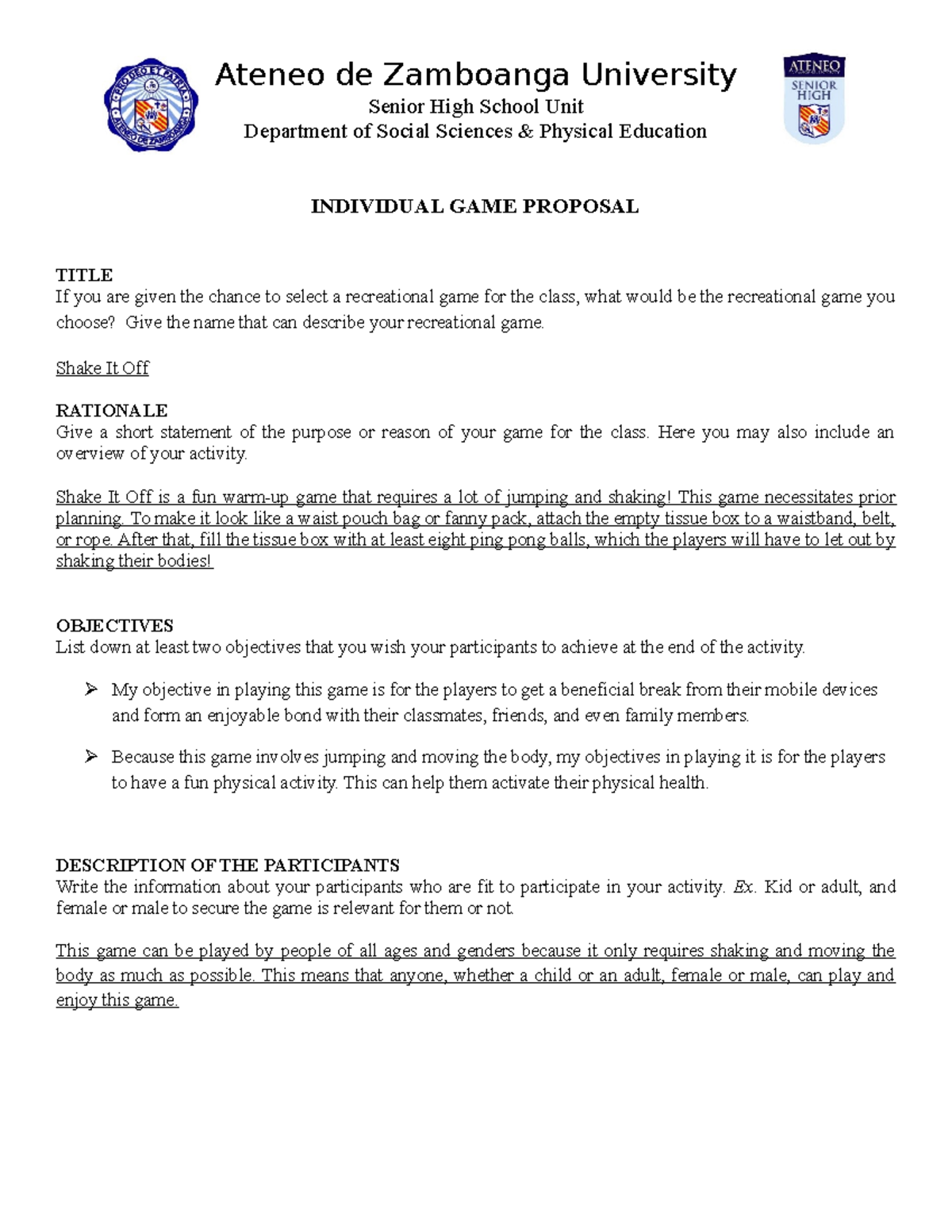 Individual GAME Proposal - Ateneo de Zamboanga University Senior High ...