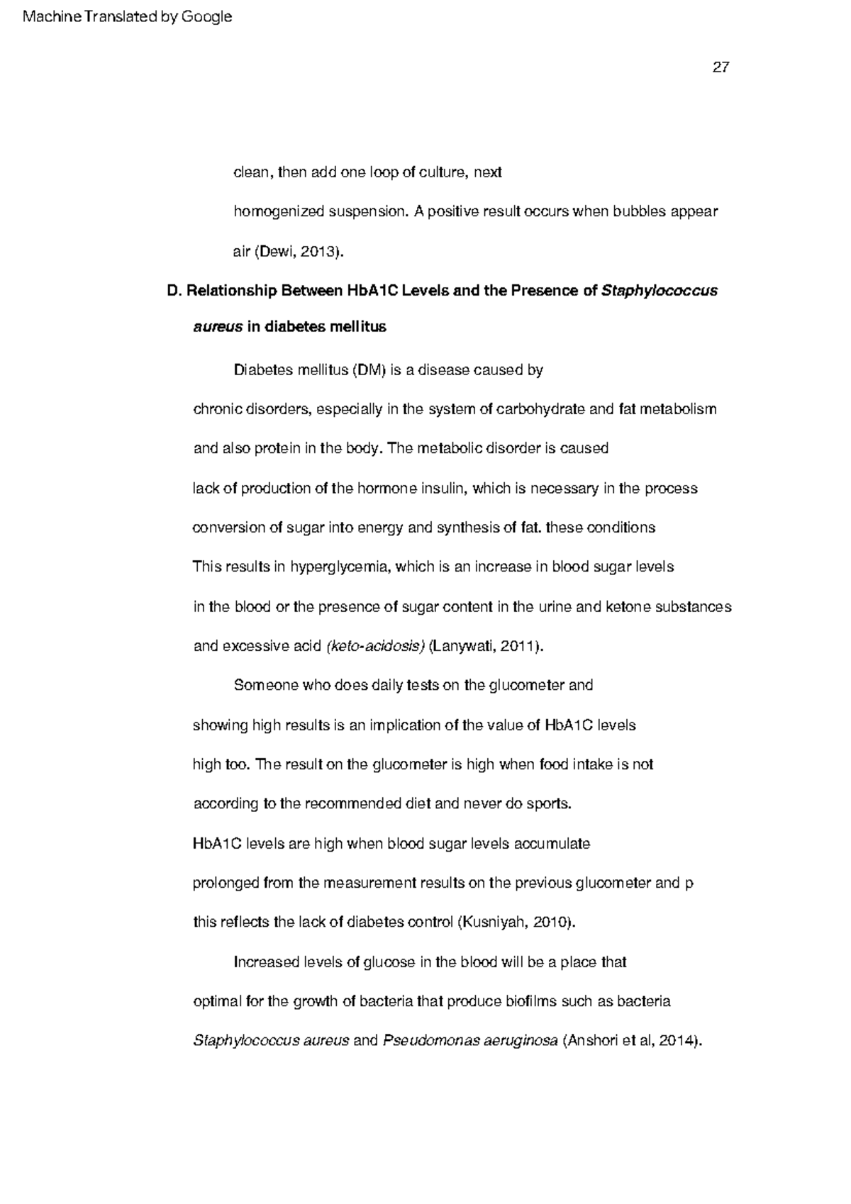 Psysical-345 - Notes - homogenized suspension. A positive result occurs ...