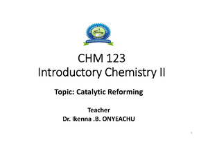 Redox PPT - Chemistry - CHM 111 Introductory Chemistry I ( 3 units ...