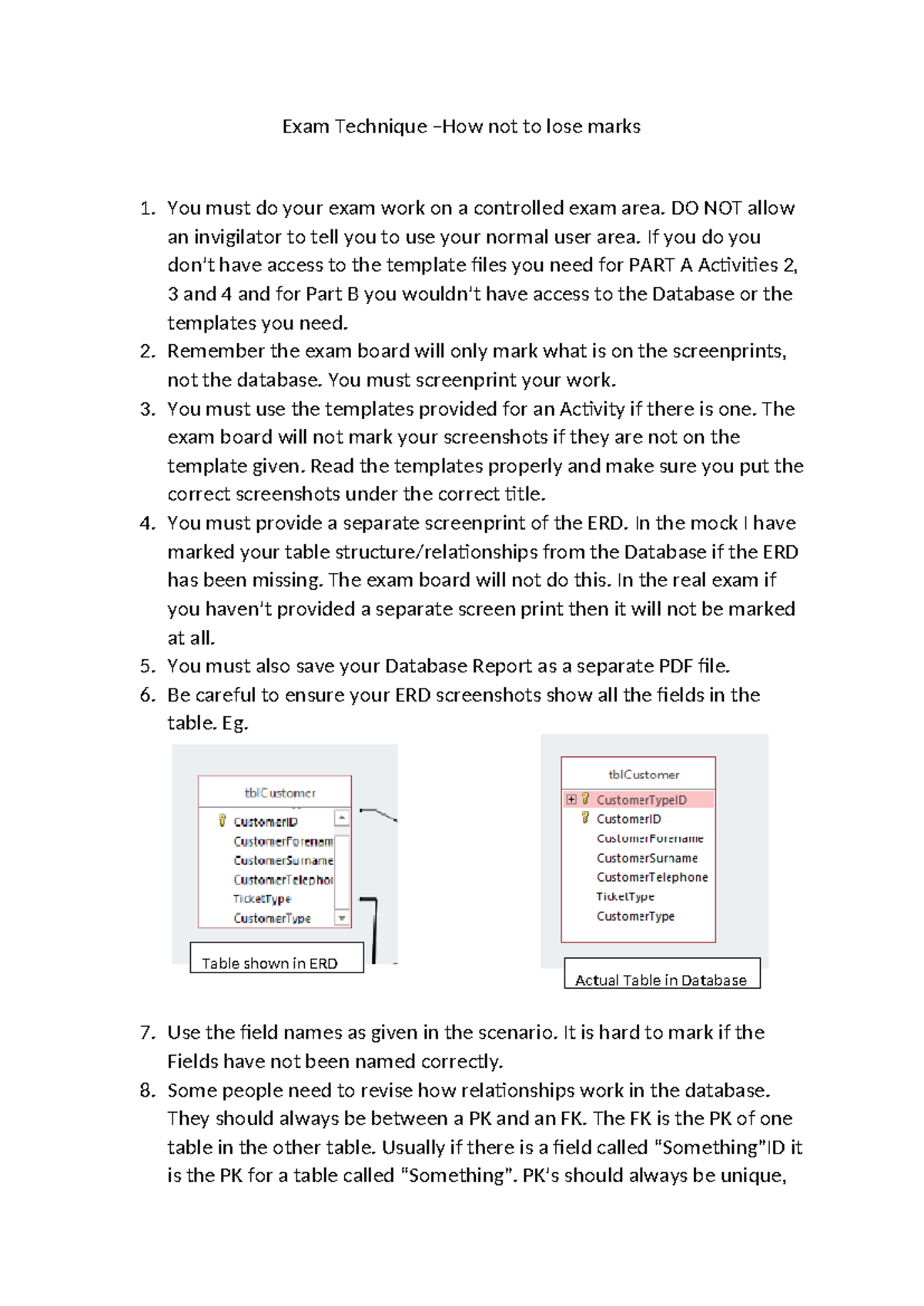 Exam Technique Mistakes - Exam Technique –How not to lose marks You ...