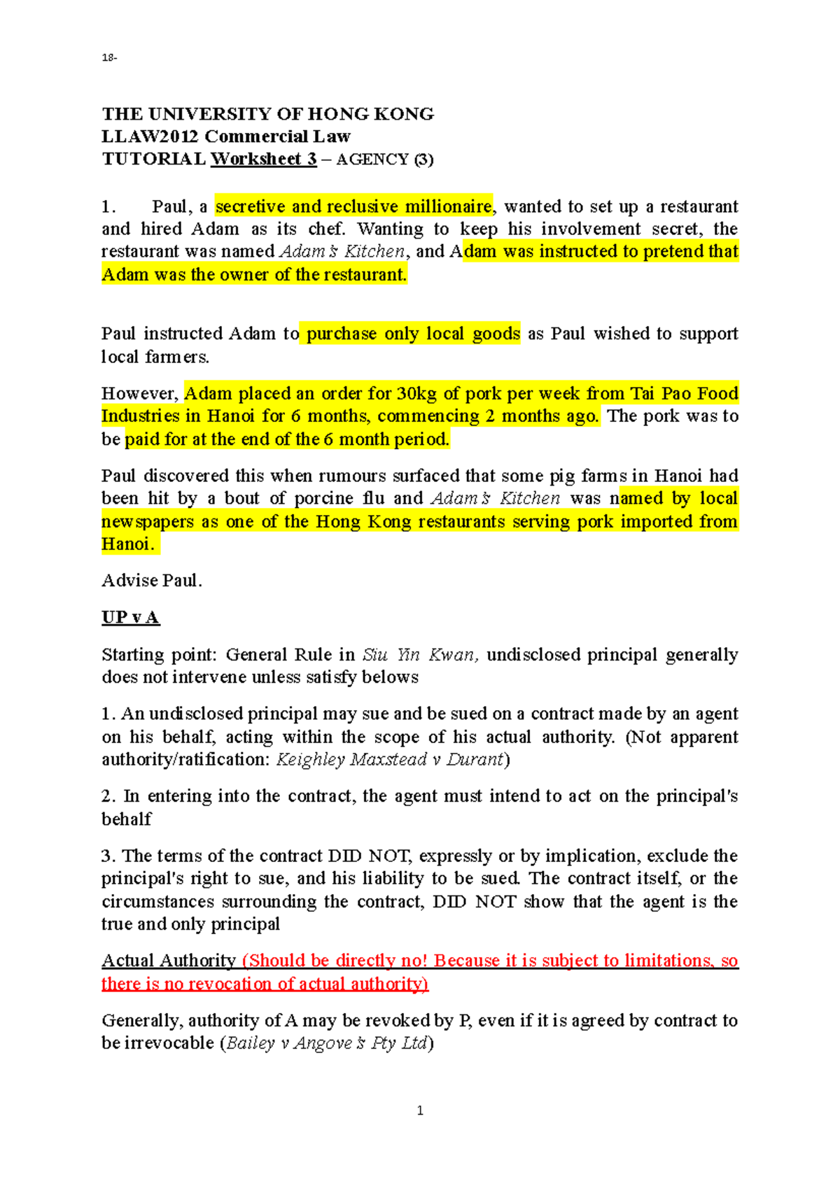 2012 Comm Tutorial 3 docx - THE UNIVERSITY OF HONG KONG LLAW2012 ...