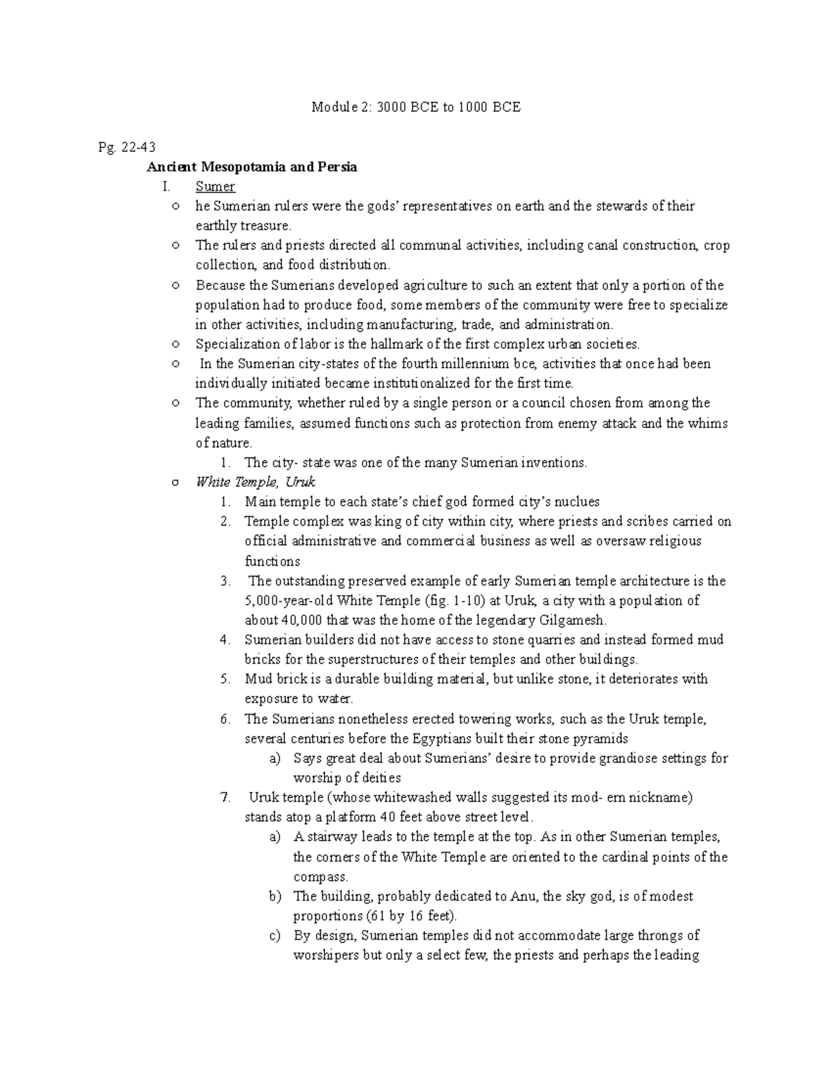 Module 2 3000 BCE to 1000 BCE - Module 2: 3000 BCE to 1000 BCE Pg. 22 ...