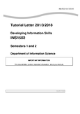 INS1502 - Unisa - Developing information skills - Studocu