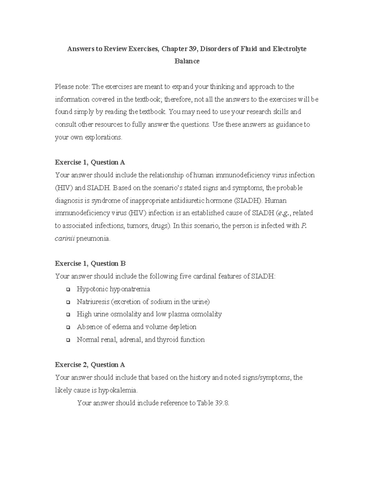 Grossman ARE Ch 39 - questions - Answers to Review Exercises, Chapter ...