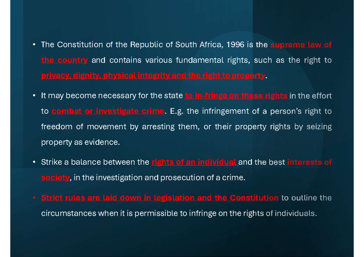 LU 4 CRUN7112 Slides 2024 - The Constitution of the Republic of South ...