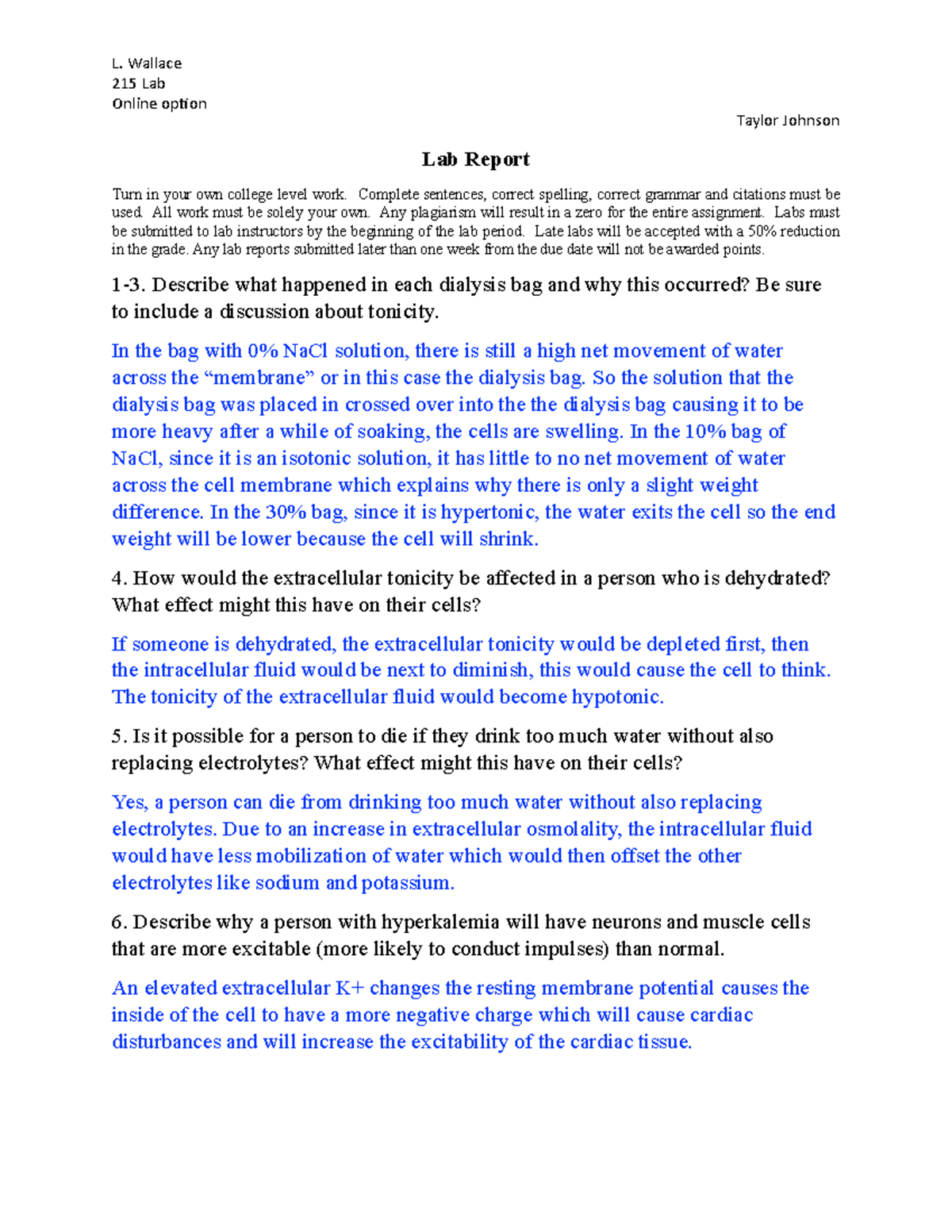 Pdf- Membrane Transport Lab online option - L. Wallace 215 Lab Online ...