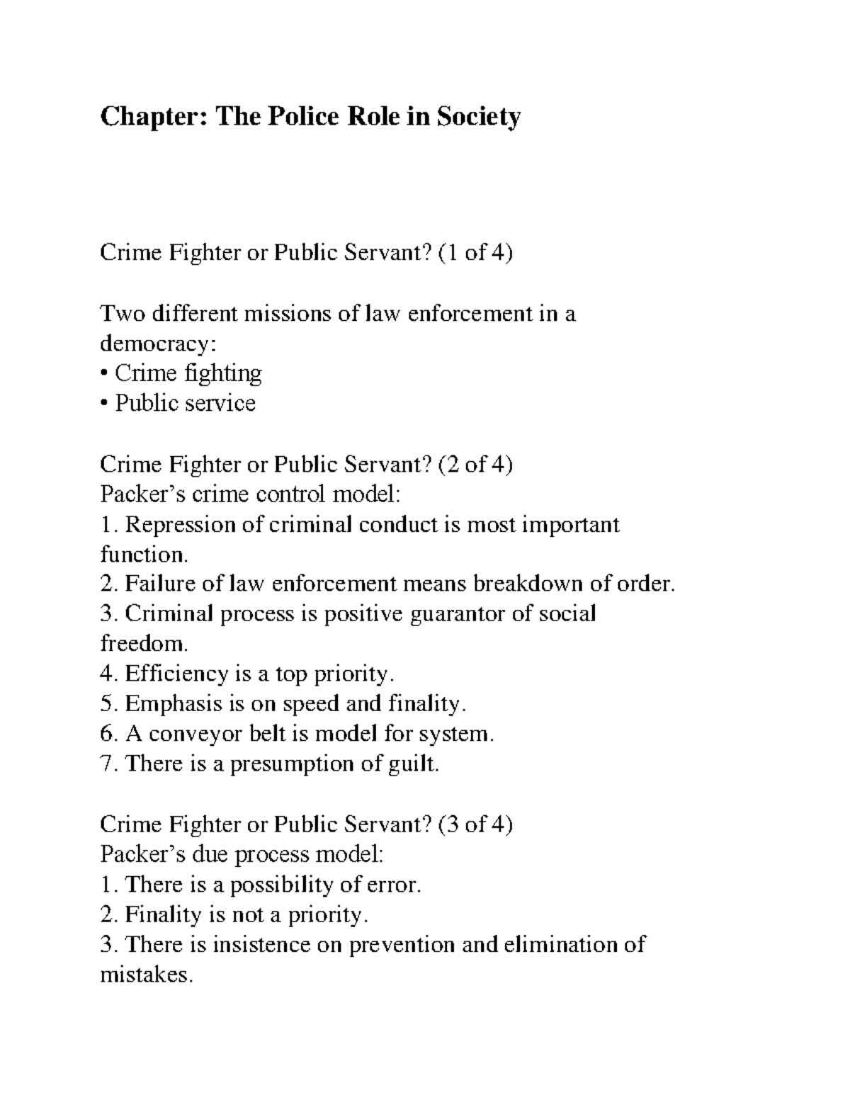 Chapter 5- The Police Role in Society - Chapter: The Police Role in ...