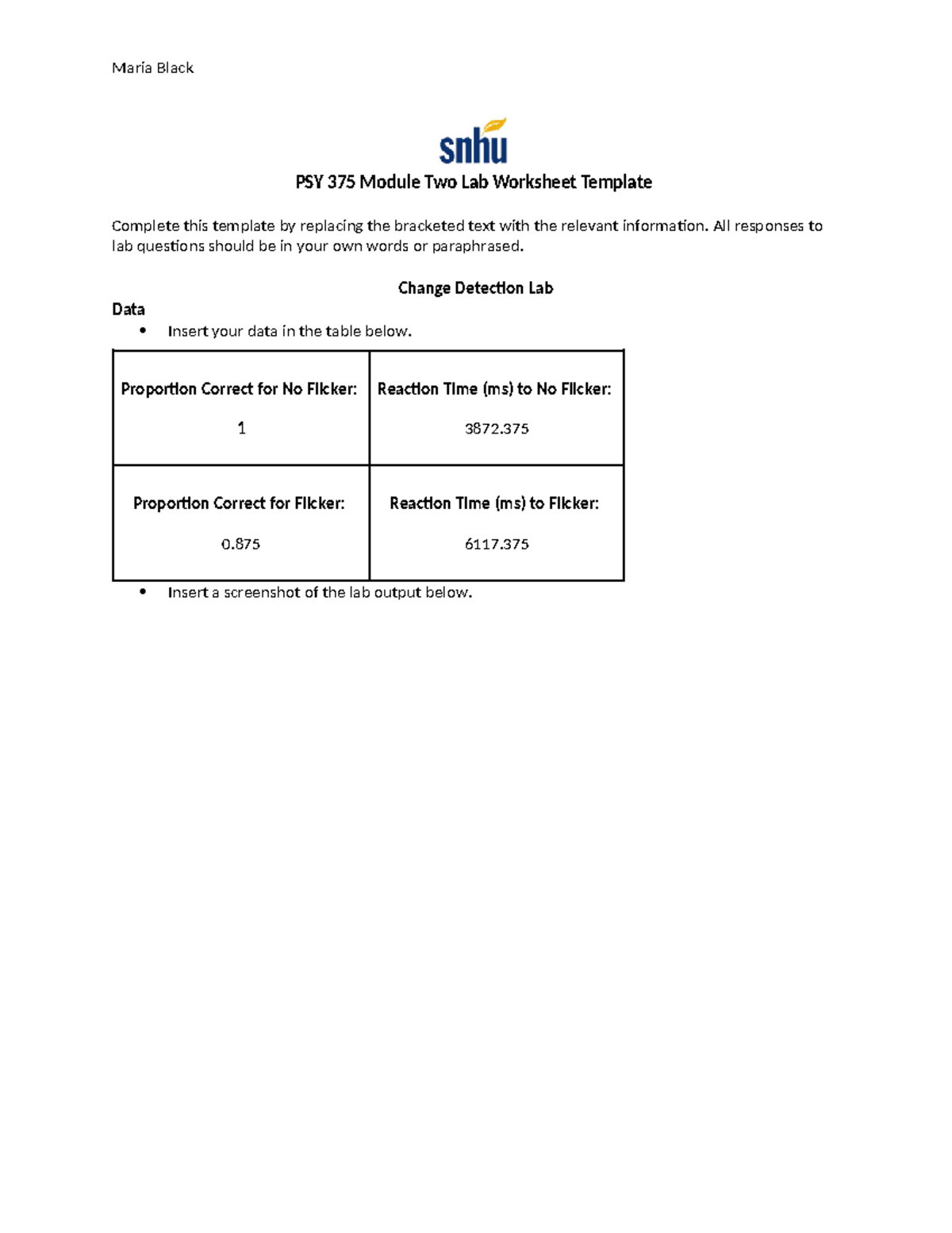 PSY375Lab2 - Module 2 Lab - PSY 375 Module Two Lab Worksheet Template ...