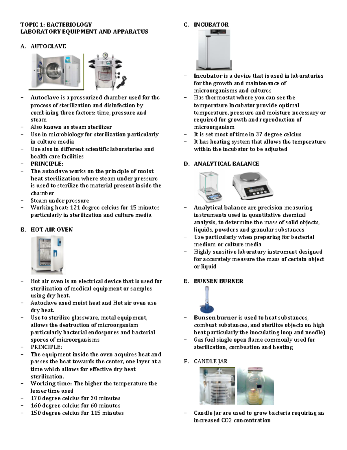 Topic 1 AND 2 (LAB) - Hahshxhd - TOPIC 1: BACTERIOLOGY LABORATORY ...