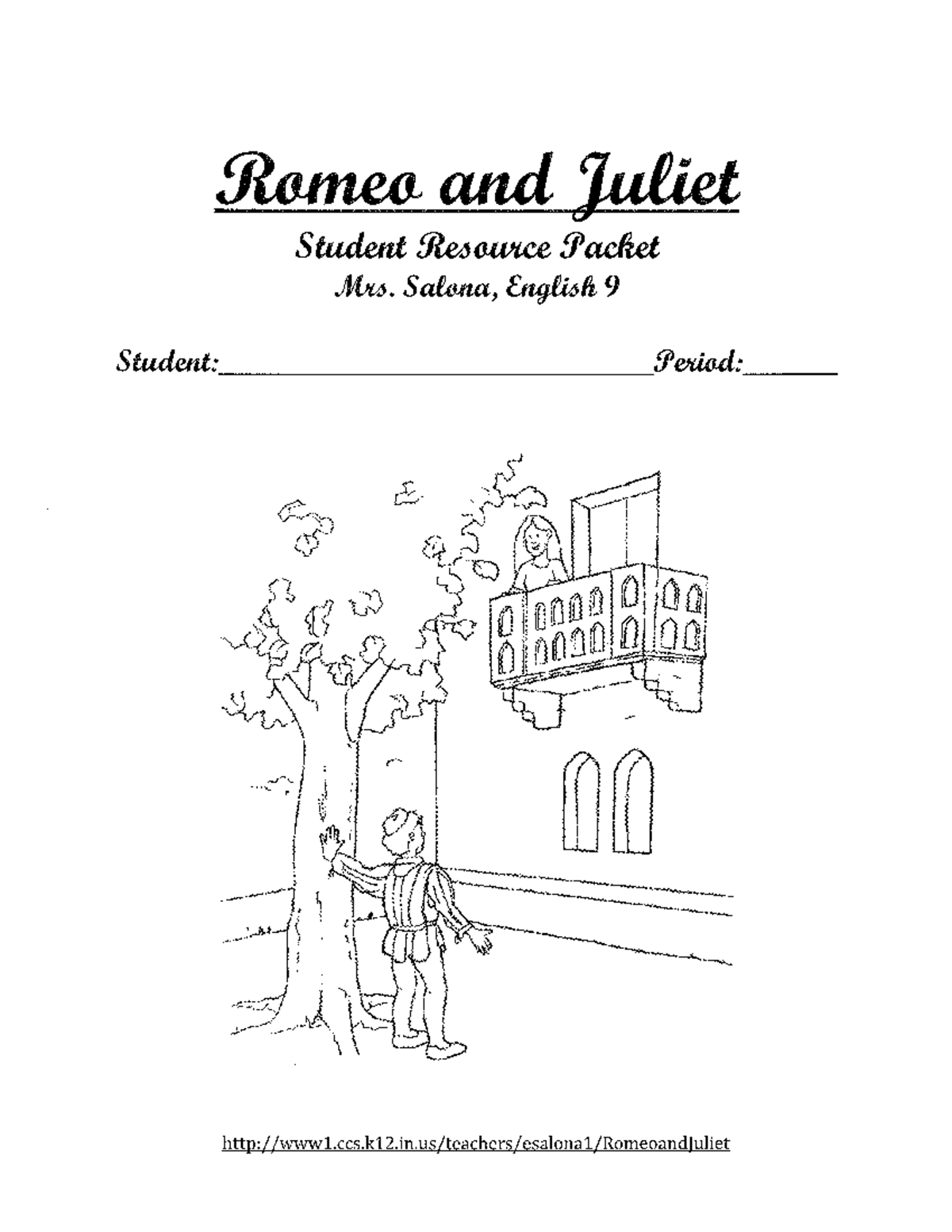 Romeo and juliet student packet - ENGL1302 - Studocu