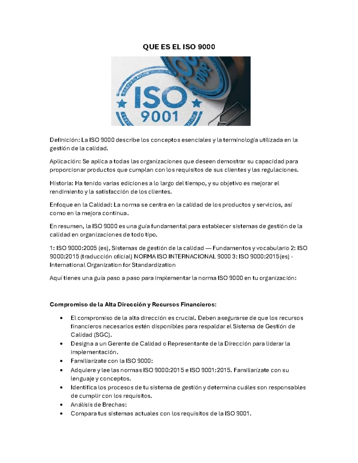 QUE ES EL ISO 9000 - reglas iso 9000 definicion y mas - QUE ES EL ISO ...