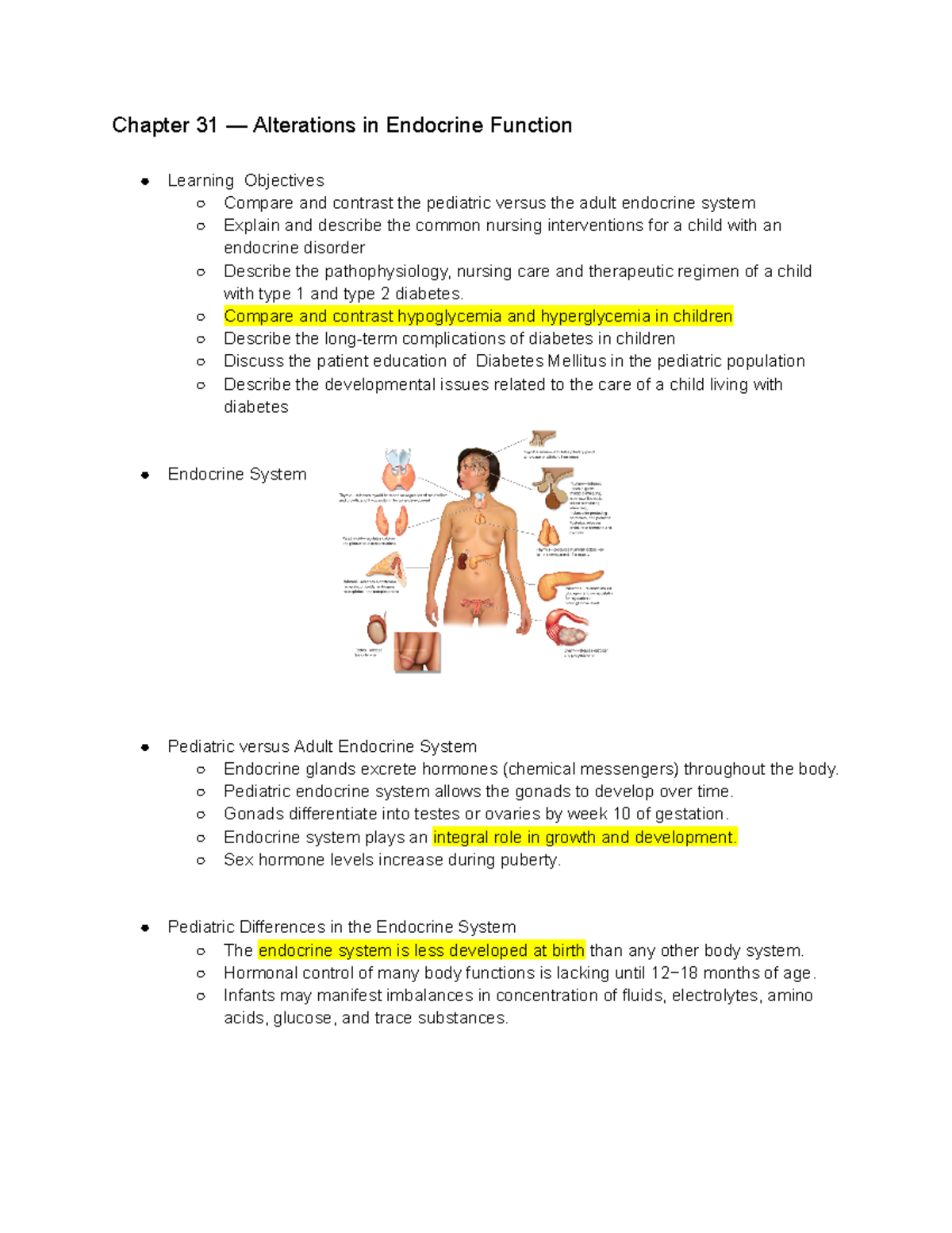 NURS 224 Ch 31 - Tagher's Pediatric Nursing - Chapter 31 — Alterations ...