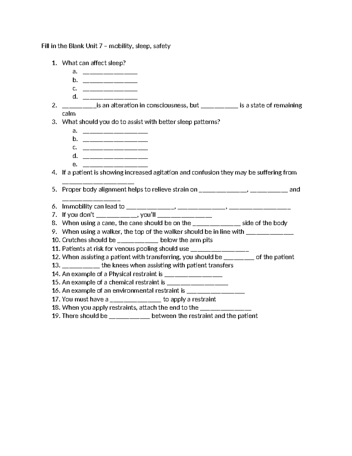 Fill in the Blank Unit 7 - Practice - Fill in the Blank Unit 7 ...