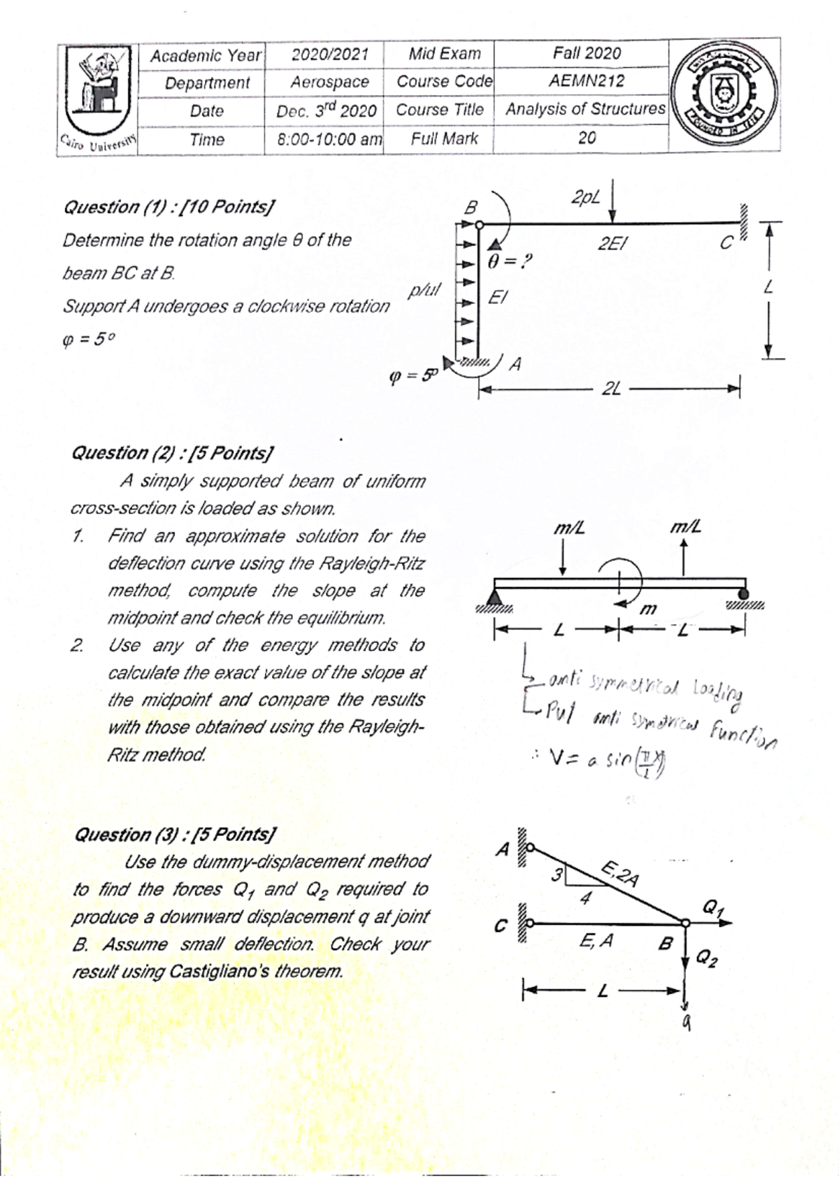 Midterm - 2021 - analysis of Structure - Studocu