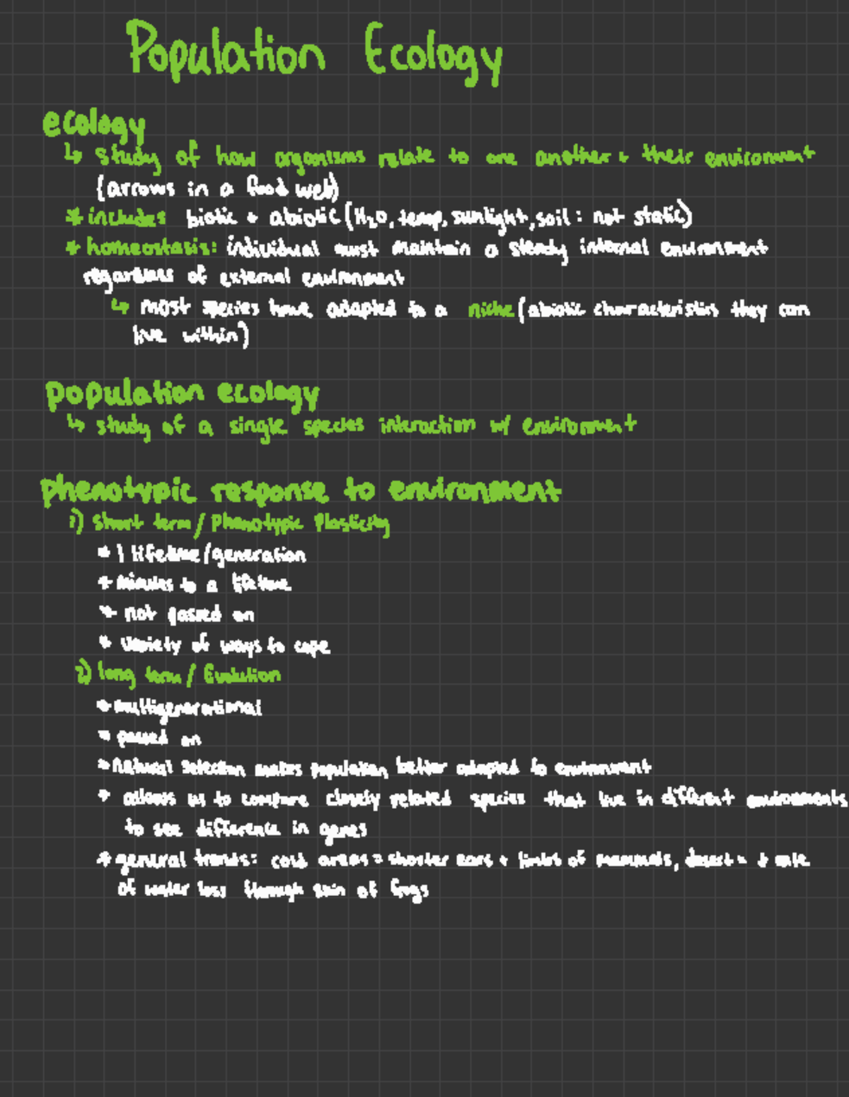 Bio 199 Population Ecology - Population Ecology ecology study of how ...