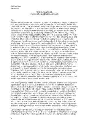 Health and Social care Assignment unit 7 - 19092214 Health and social ...