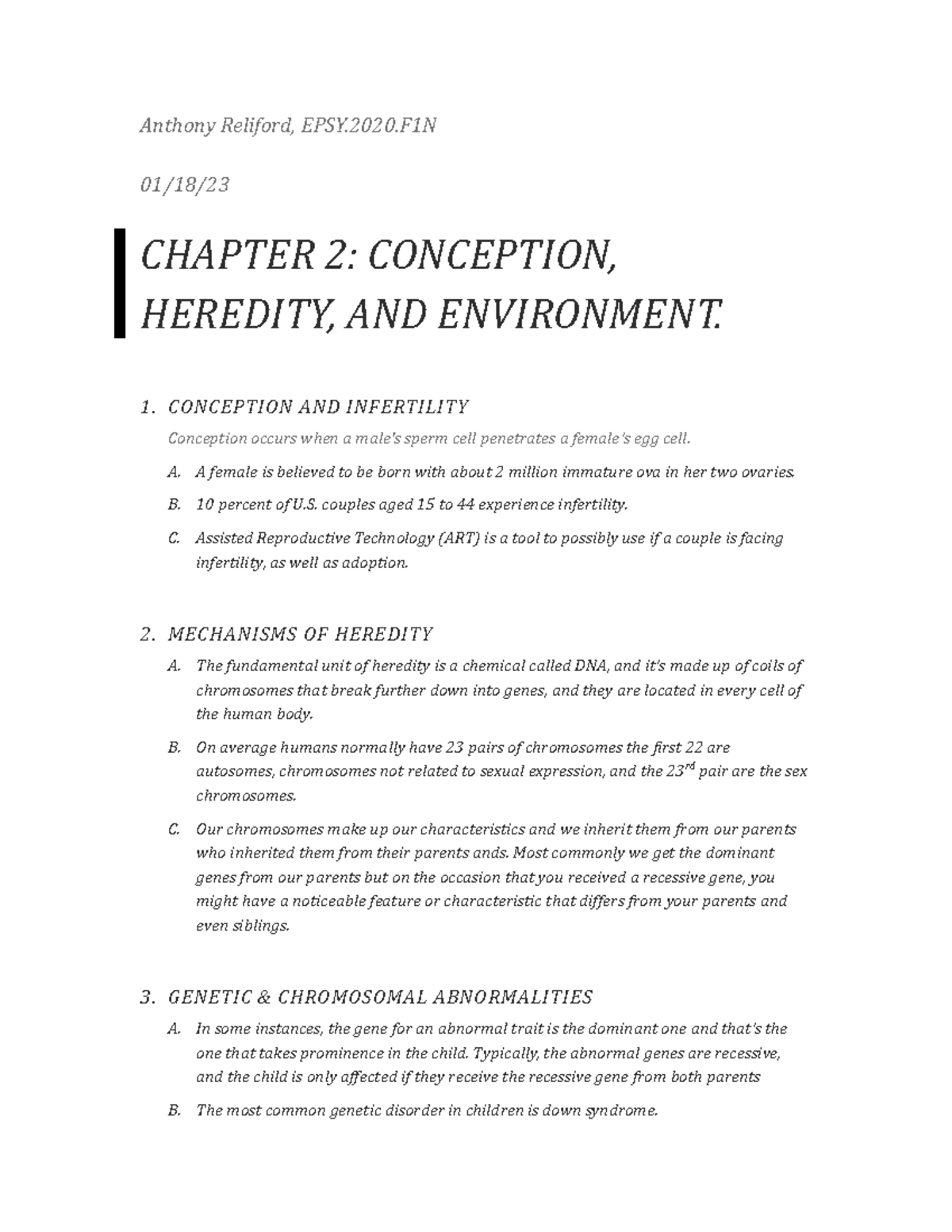 Frame chapter 2 - Anthony Reliford, EPSY.2020 01/18/ CHAPTER 2 ...