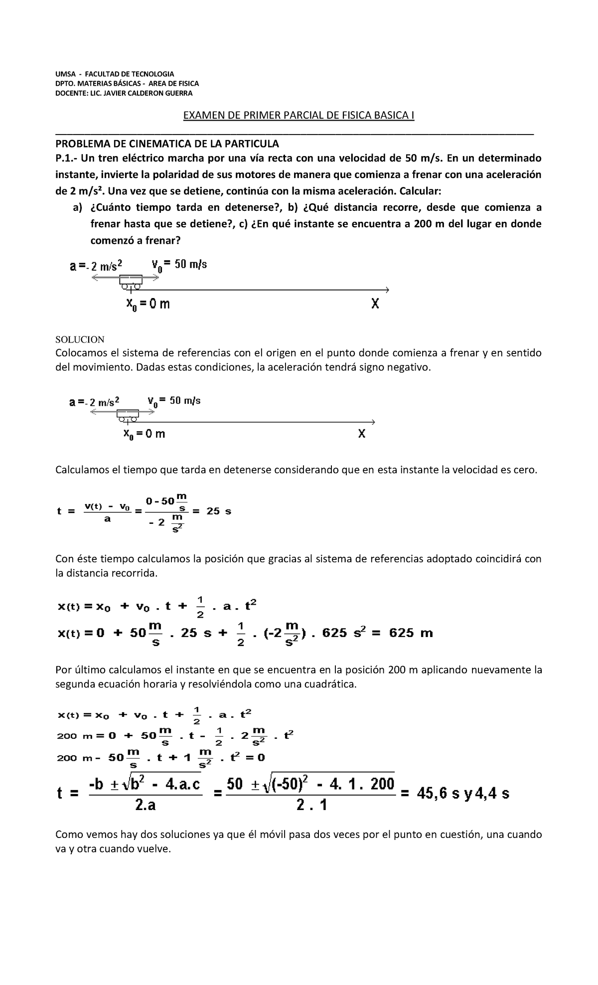 Exfis 1001P-22A - Ejercicios - UMSA - FACULTAD DE TECNOLOGIA DPTO ...