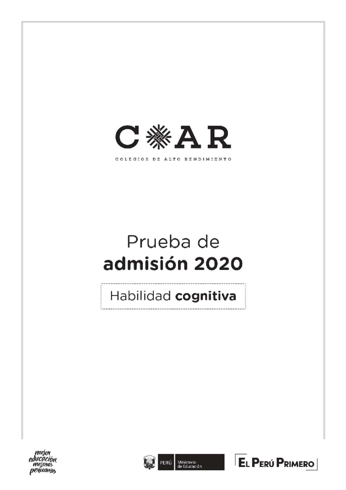 Prueba coar a 2020 2 - Actividad Formativa - Studocu
