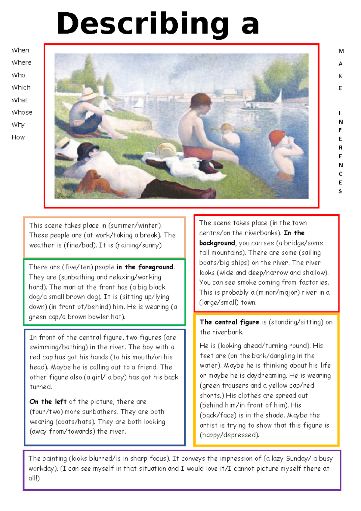 Describing-a-picture-picture-description-exercises 84527 - Describing a ...