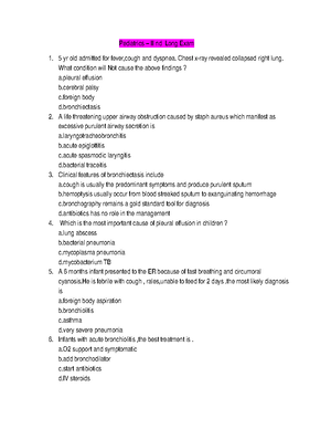 Pediatrics Lecture Notes - Physical Examination and its Deviation from ...